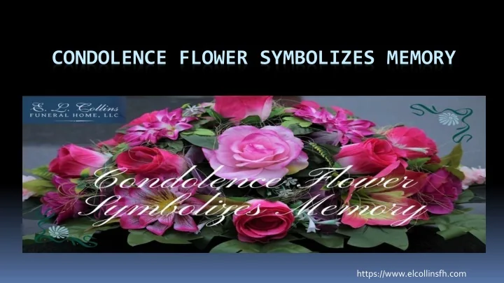 PPT - Condolence Flower Symbolizes Memory PowerPoint Presentation, free ...