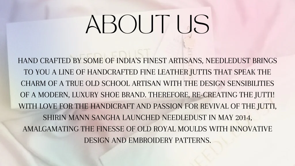 PPT - Needledust : Traditional Ethnic Jutti for Women & Kids PowerPoint ...