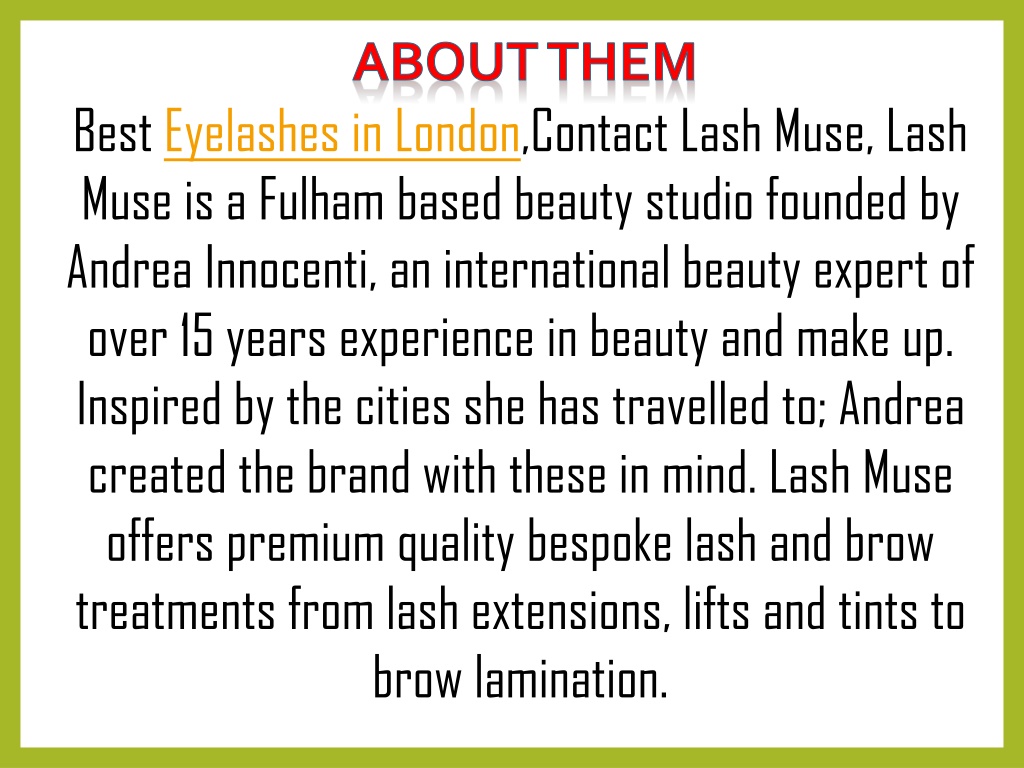 Ppt Best Eyelashes In London Powerpoint Presentation Free Download