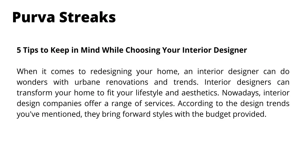 PPT - Interior Design Companies - Best Home Interior Designers in ...