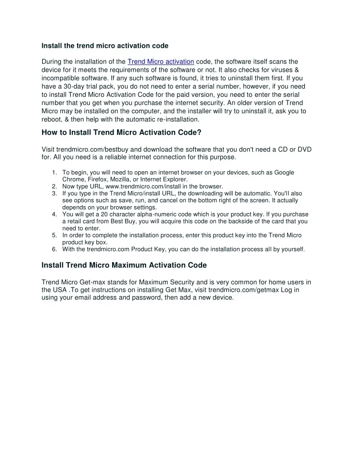 PPT - Install the trend micro activation code PowerPoint Presentation ...
