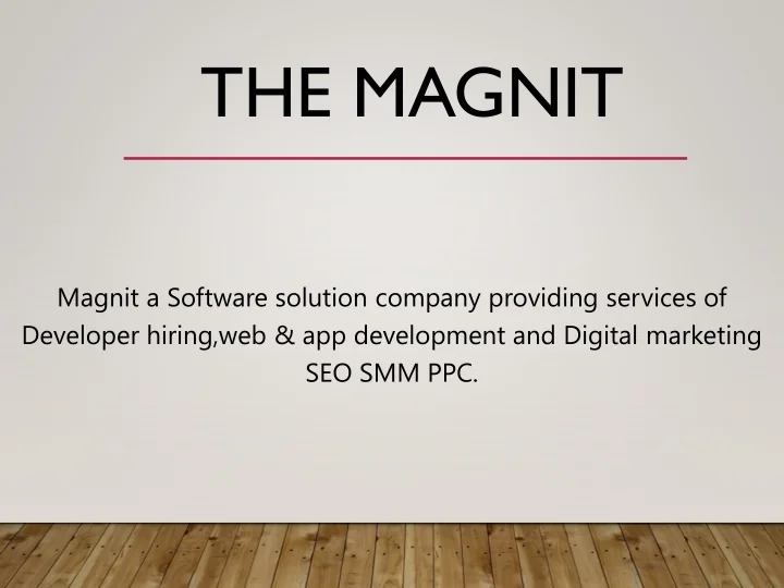 PPT - Custom Website & Mobile App development Company | Magnit ...