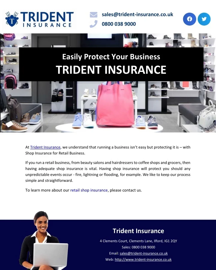 PPT - Easily Protect Your Business TRIDENT INSURANCE PowerPoint ...