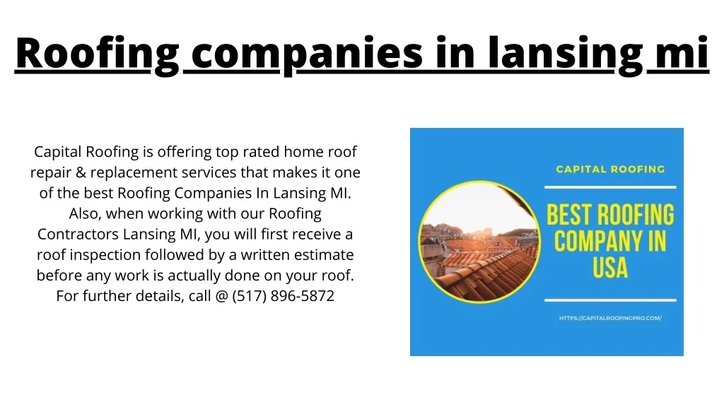 PPT - Roofing companies in lansing mi PowerPoint Presentation, free ...