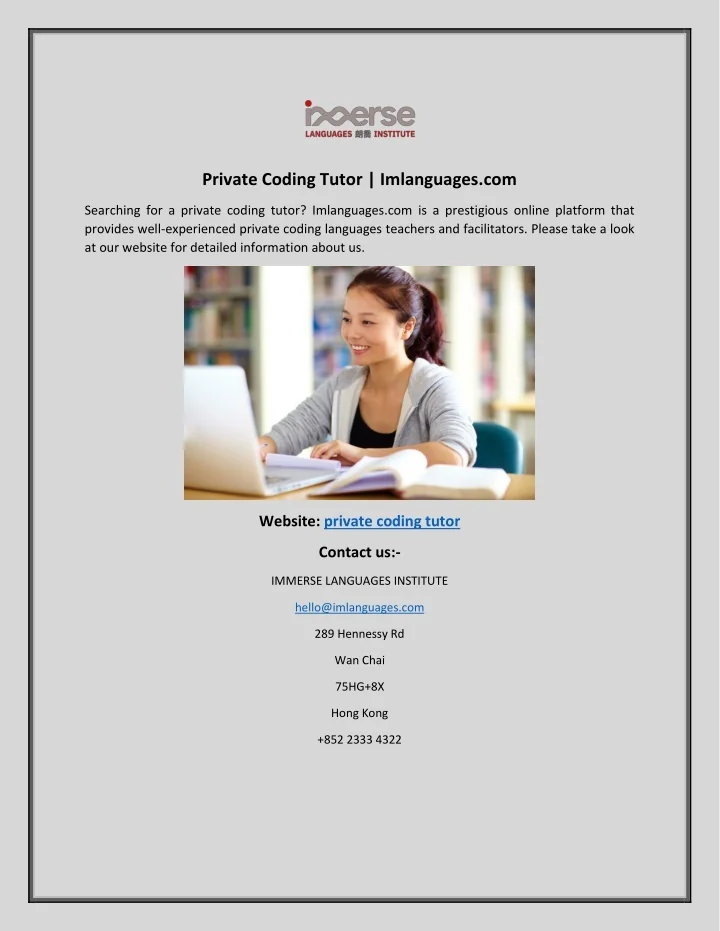 PPT - Private Coding TutorImlanguages PowerPoint Presentation, free ...