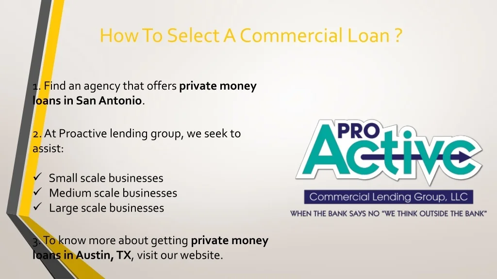 PPT - Here’s What You Should Know About Commercial Loans PowerPoint ...