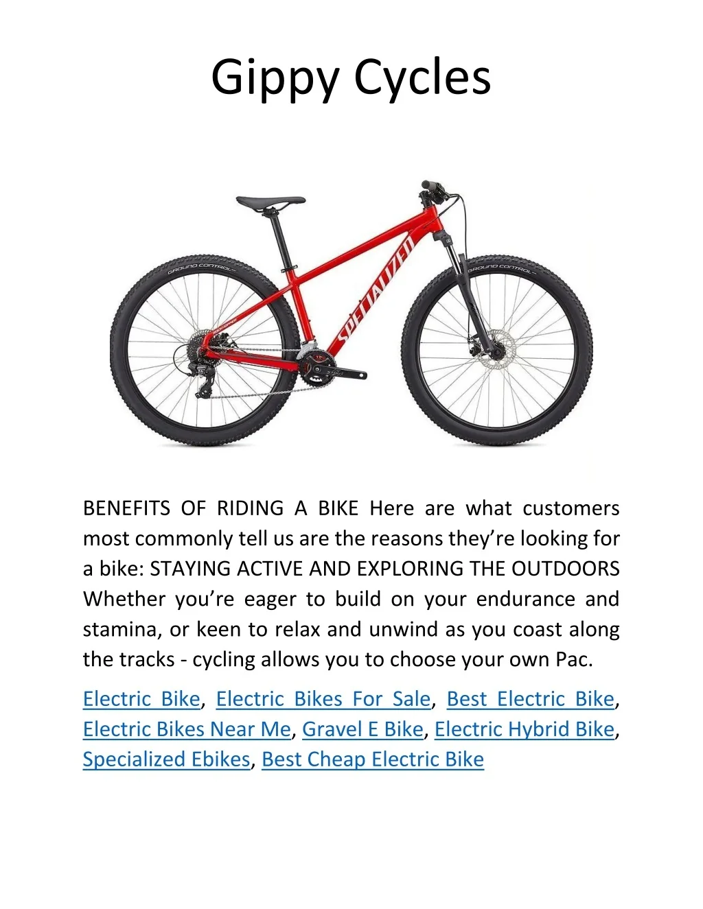 PPT - Electric Bikes For Sale PowerPoint Presentation, free download ...