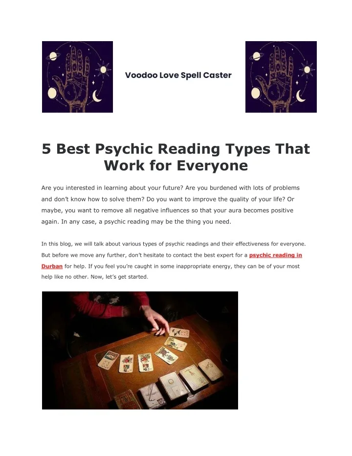 PPT - 5 Best Psychic Reading Types That Work for Everyone PowerPoint ...