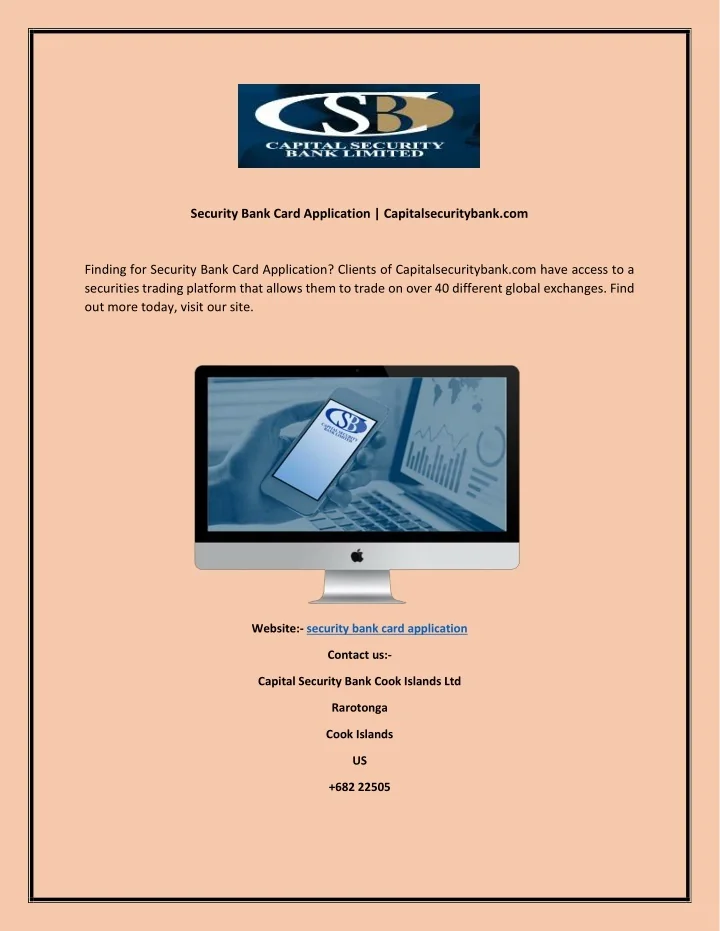 PPT - Security Bank Card Application Capitalsecuritybank PowerPoint ...