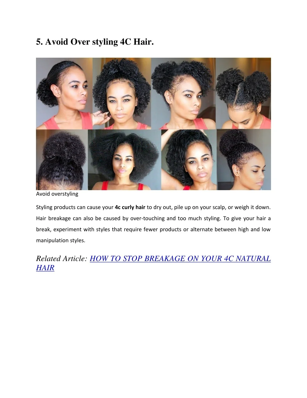 PPT - 7 Tips to Grow, Maintain, and Care for 4C hair PowerPoint ...