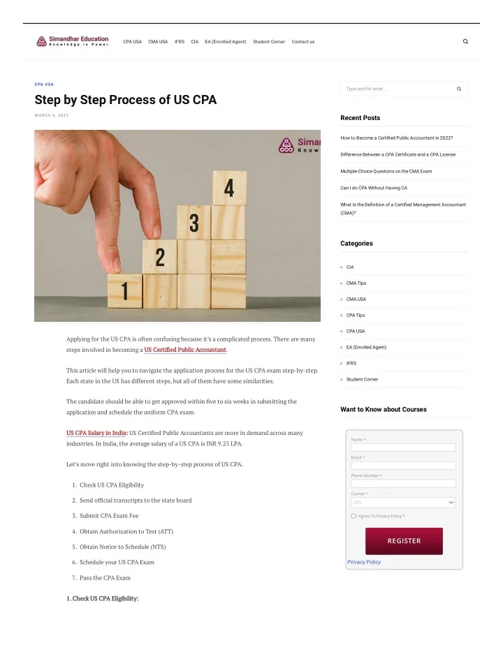 PPT - Step by Step Process of US CPA PowerPoint Presentation, free ...