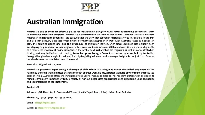 PPT - Australian Immigration PowerPoint Presentation, free download ...