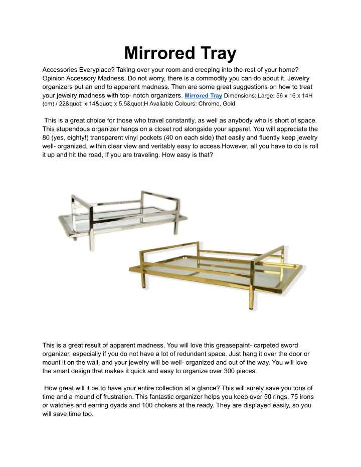 PPT - Mirrored Tray PowerPoint Presentation, free download - ID:11194701