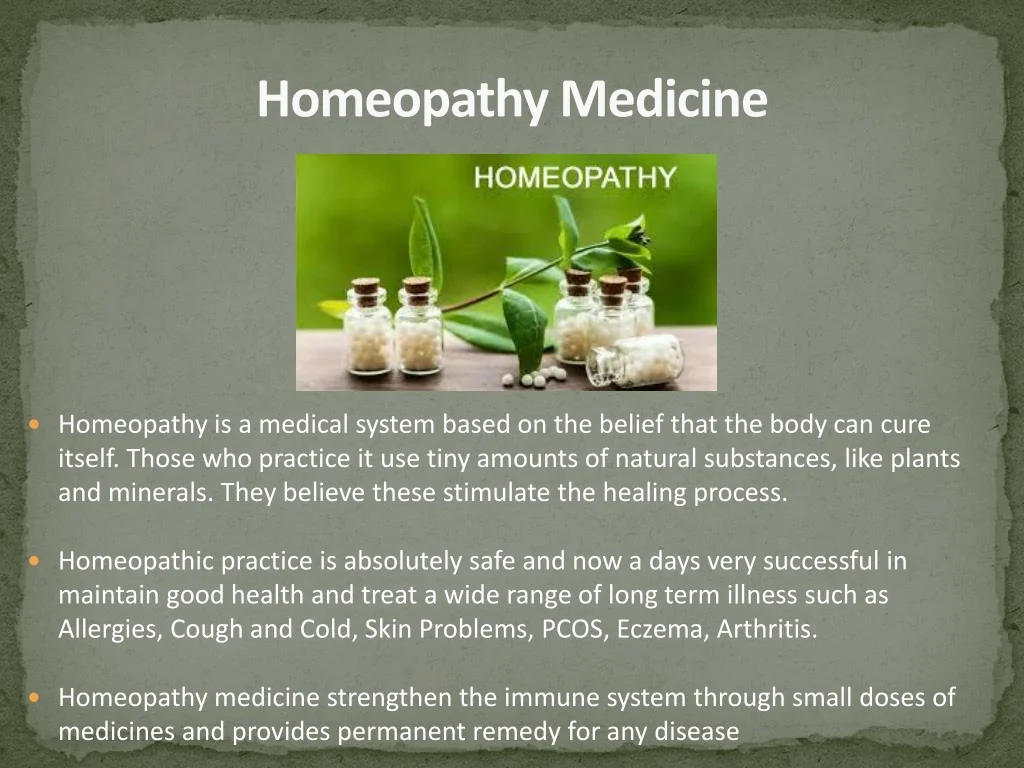 PPT - What are the Benefits of Homeopathy Medicine - Vitality ...