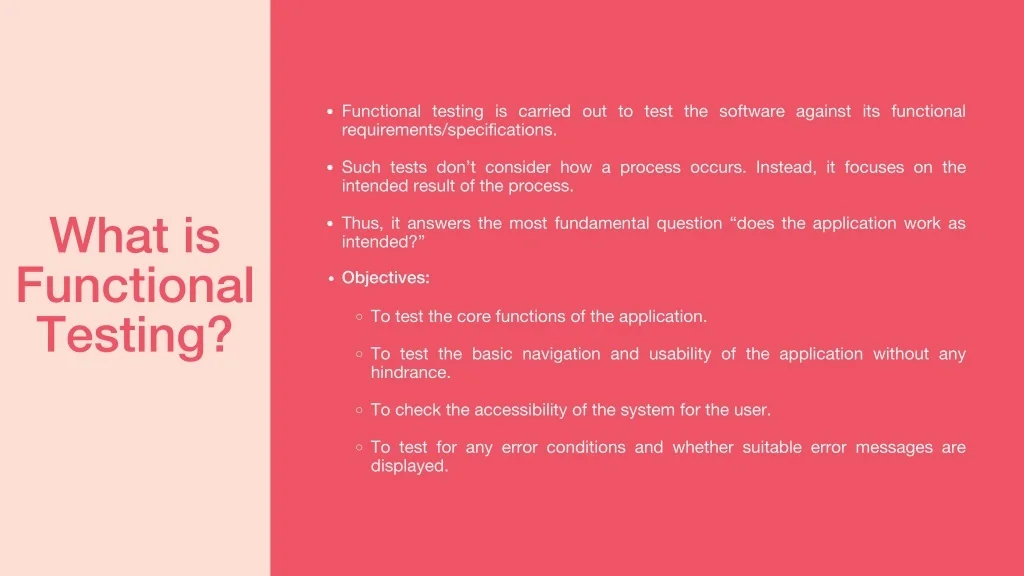PPT - Types of Software Testing Definition, Objectives and Advantages ...