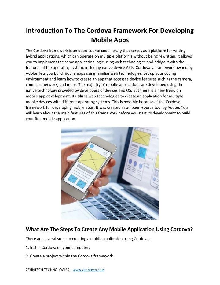 Ppt Introduction To The Cordova Framework For Developing Mobile Apps