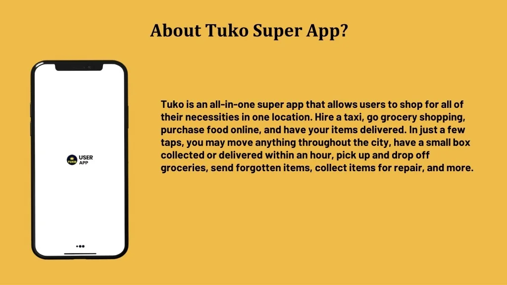 PPT - Tuko Super App : Best On Demand Services Provider PowerPoint ...