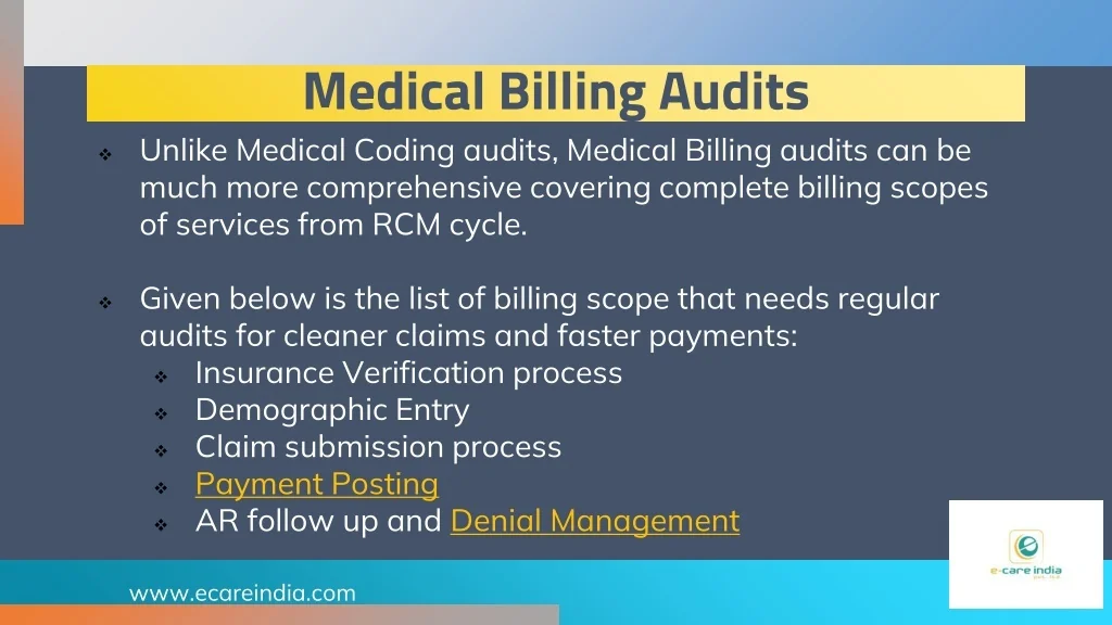 PPT - Things to Know about Medical Billing Auditing PowerPoint ...