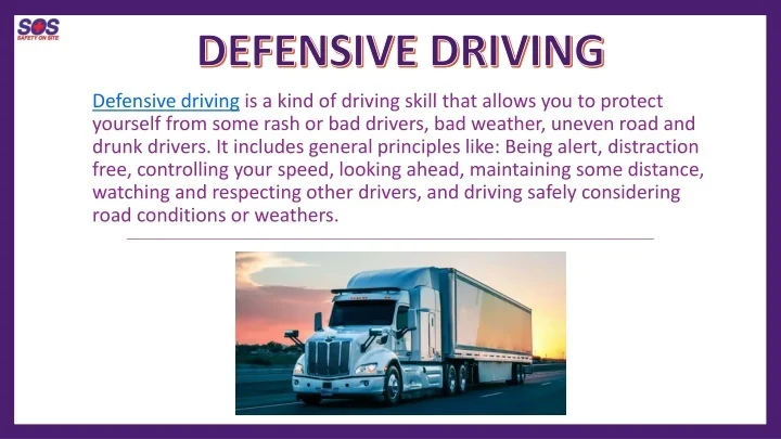 PPT - Defensive Driving Course Online PowerPoint Presentation, free ...