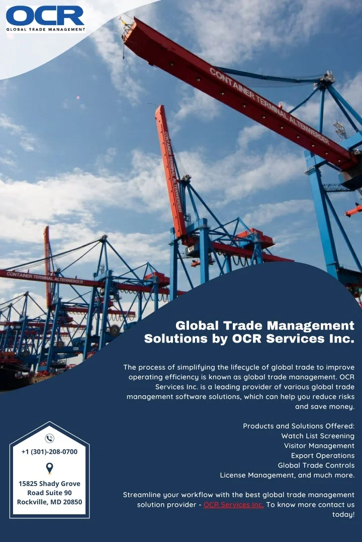 PPT - Global Trade Management Solutions by OCR Services Inc. PowerPoint ...