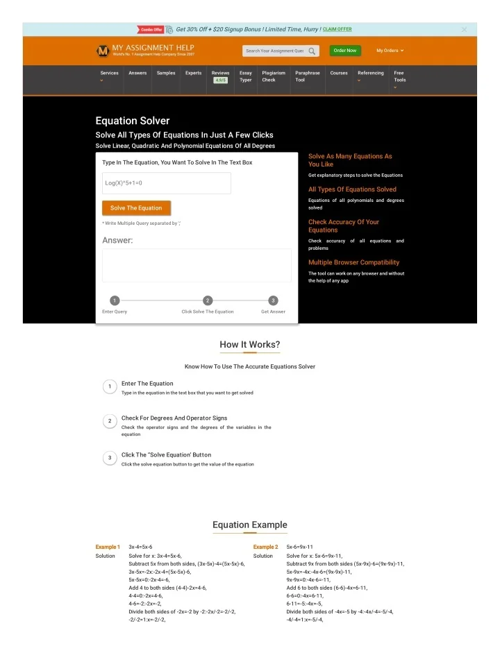PPT Equation Solver PowerPoint Presentation Free Download ID 11204861
