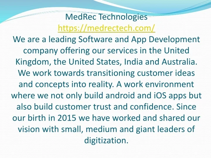 PPT - MedRec Technologies PowerPoint Presentation, free download - ID ...