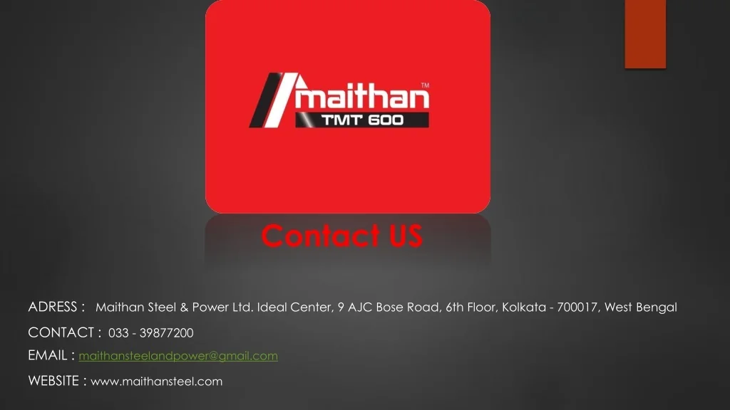PPT - Do You Want to Buy TMT Steel Bars At The Most Competitive TMT Bar ...