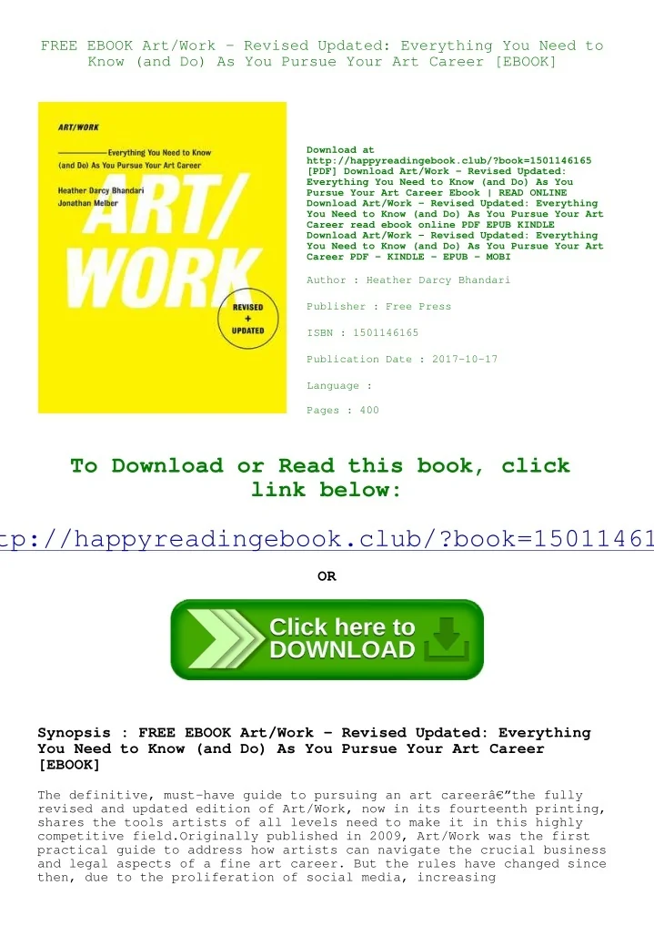 PPT - FREE EBOOK Art/Work - Revised Updated Everything You Need to Know ...