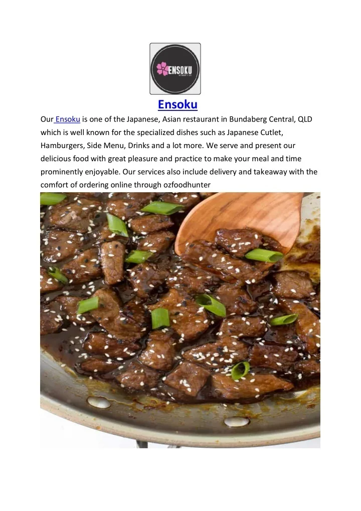 PPT - 5% off - Ensoku Bundaberg Japanese Restaurant, QLD PowerPoint ...