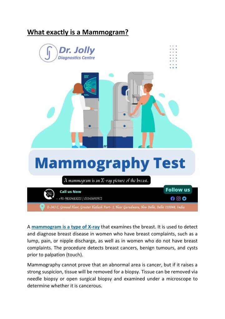 PPT - Mammograms can be used to look for breast cancer PowerPoint ...