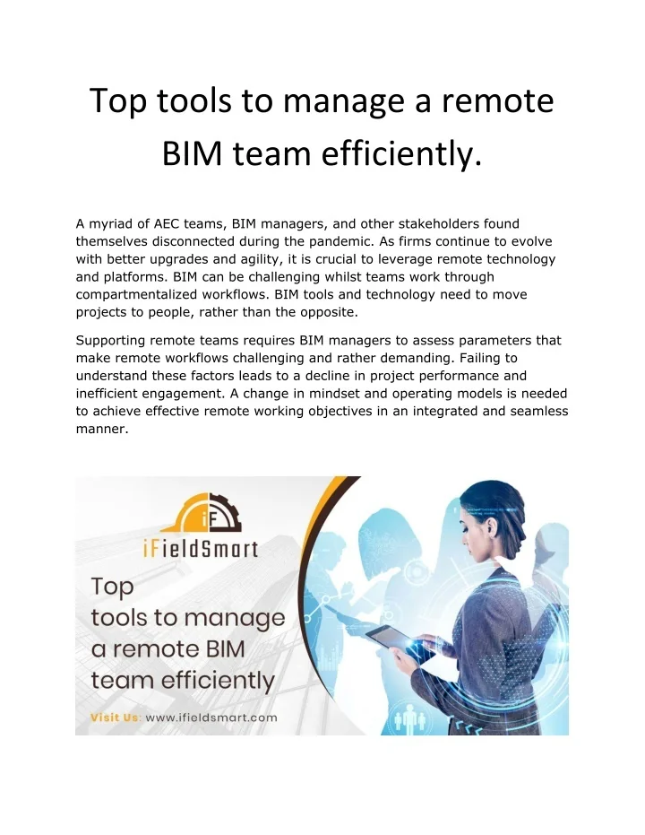 PPT - Top ways to manage a remote BIM team efficiently PowerPoint ...