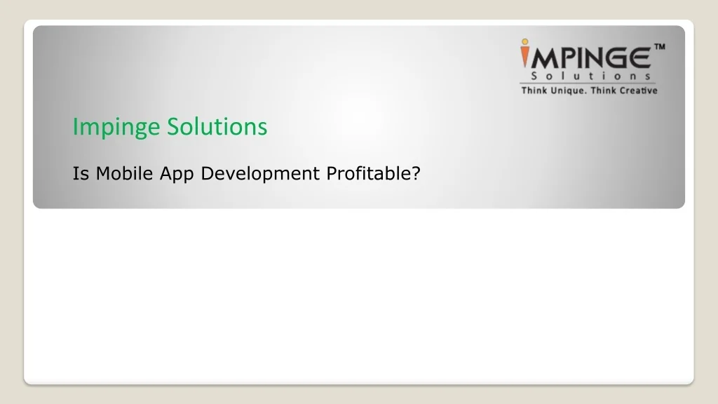 PPT - Is Mobile App Development Profitable? PowerPoint Presentation ...
