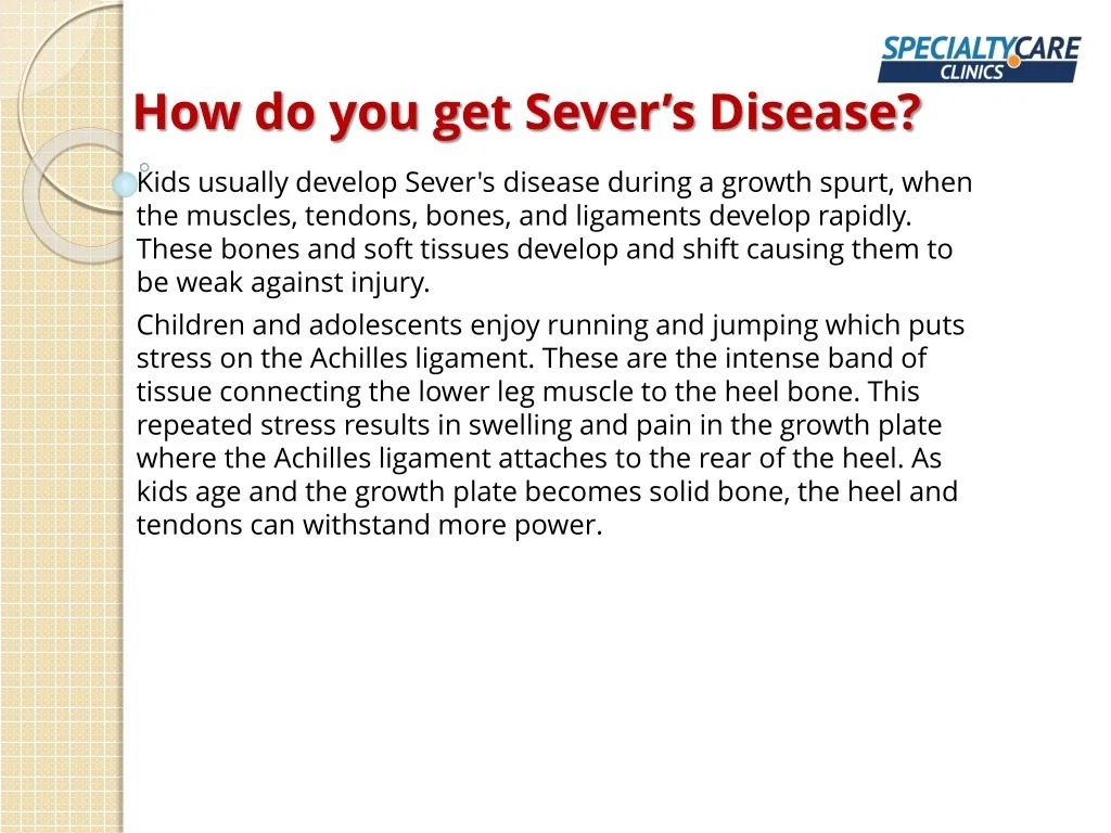 PPT - Children's Heel Pain Common Causes & Adolescents - Sever’s ...