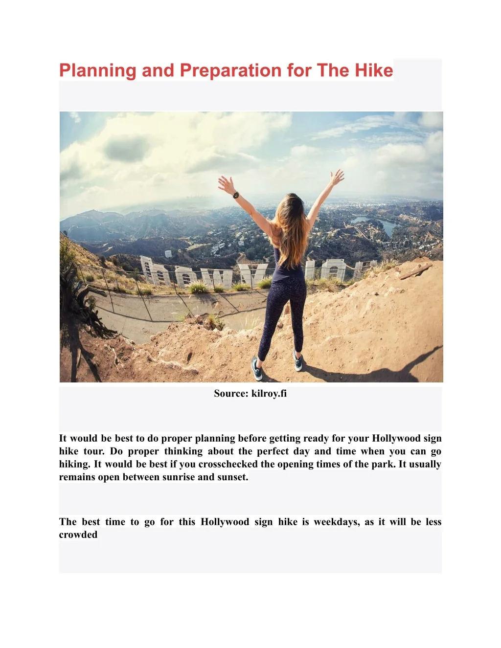 PPT - Hollywood Sign Hike Tour_ Things to Know Before Go PowerPoint ...