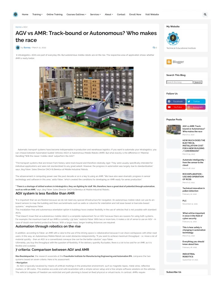 PPT - AGV VS AMR PowerPoint Presentation, free download - ID:11214195