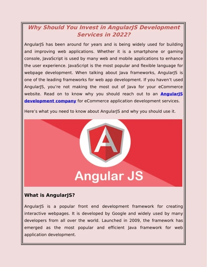 PPT - Why Should You Invest in AngularJS Development Services in 2022 ...