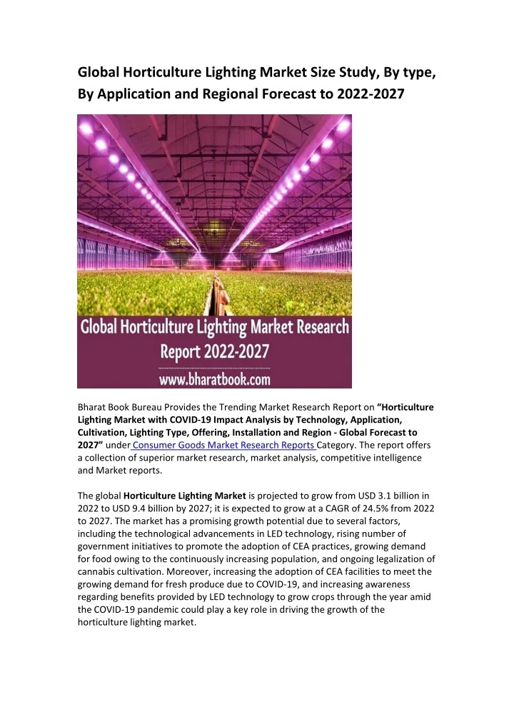 PPT - Global Horticulture Lighting Market Research Report 2022-2027 ...