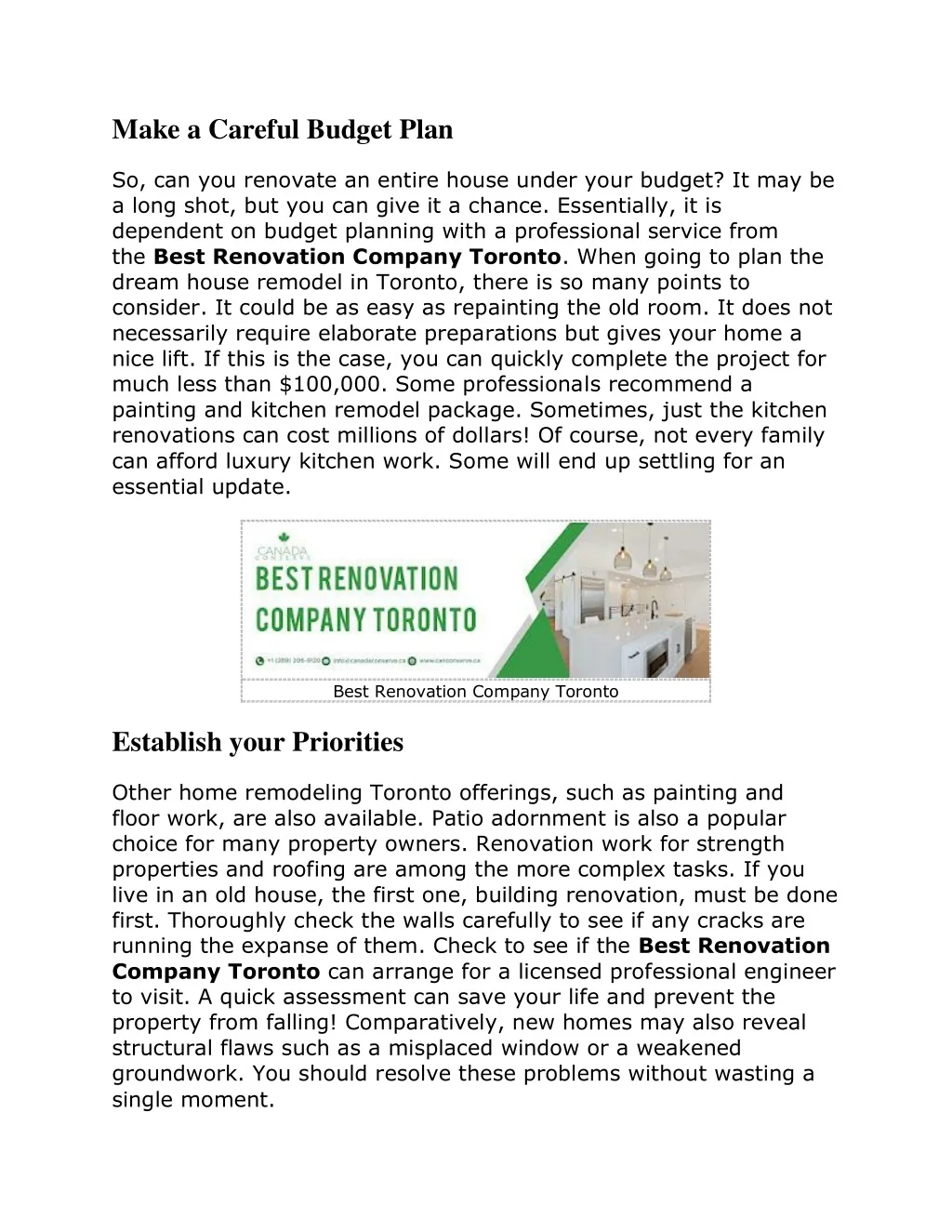 PPT - Best Renovation Company Toronto Professionals are Near you ...