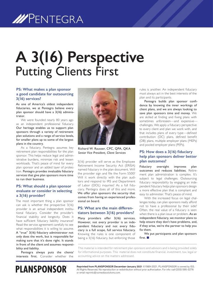 PPT - A 316 Perspective Putting Clients First PowerPoint Presentation ...