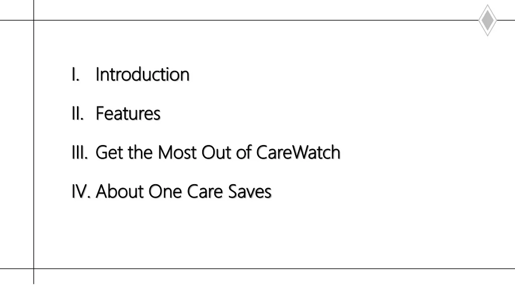 PPT - CareWatch Dedicated to Taking Care of the Elderly PowerPoint ...