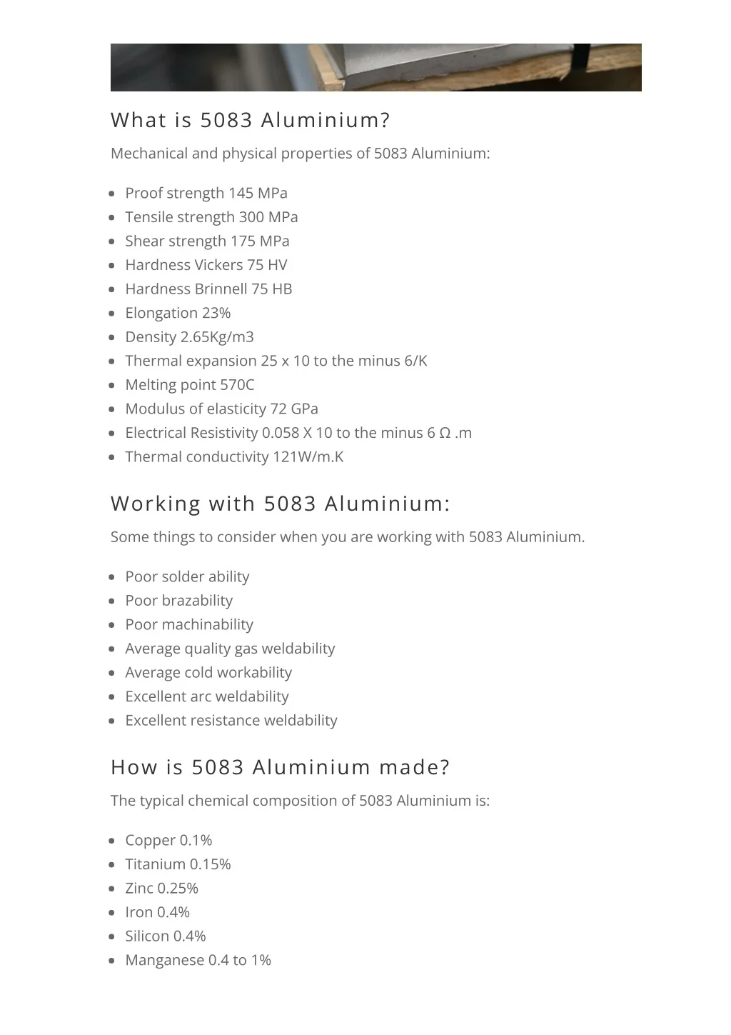 PPT - Aluminium 5083 PowerPoint Presentation, free download - ID:11219458