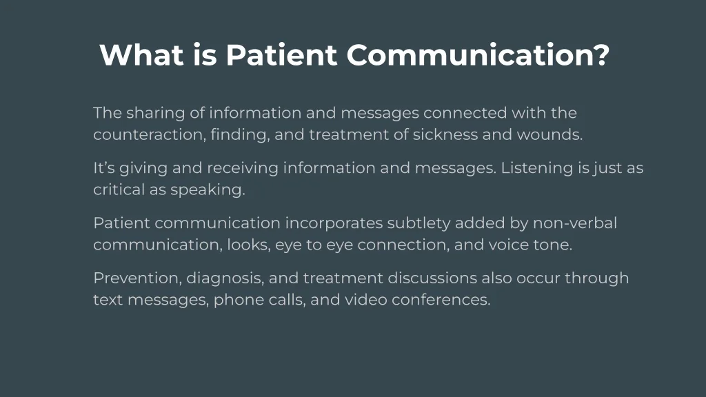 PPT - All You Need to Know About Patient Communication PowerPoint ...