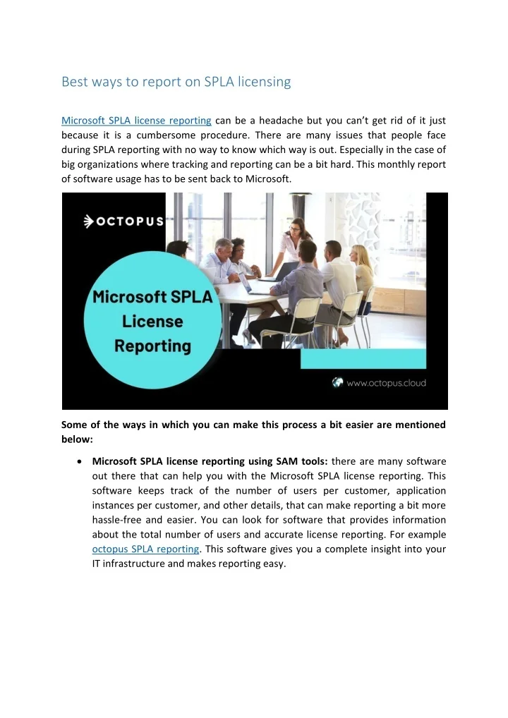 PPT - Best ways to report on SPLA licensing PowerPoint Presentation ...