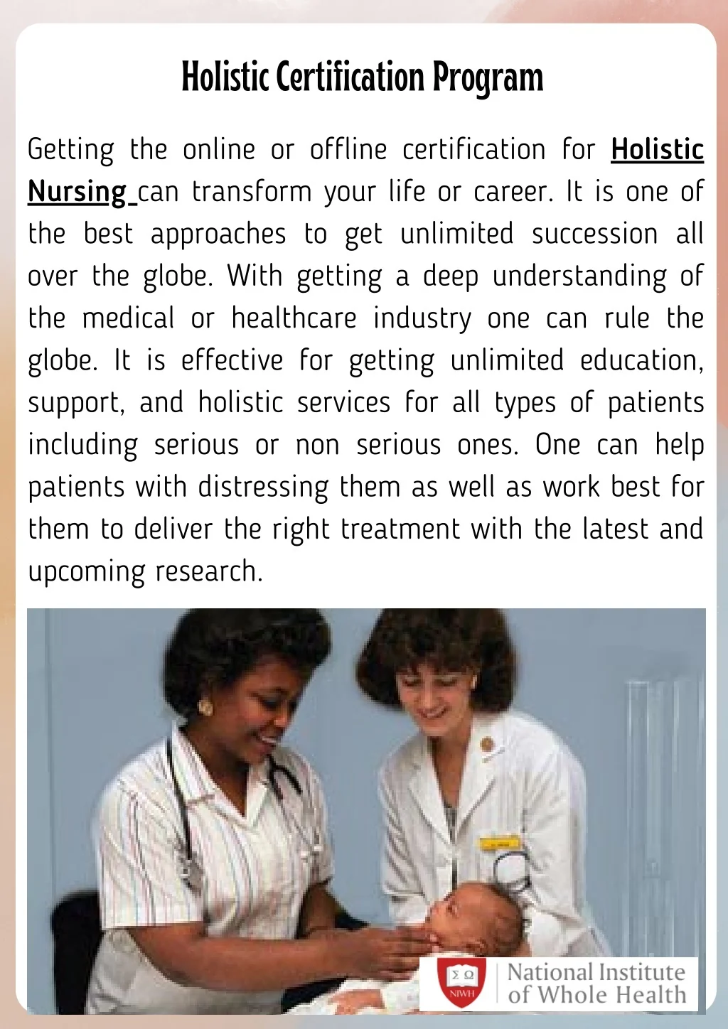 PPT - How does a holistic Certification Program open up doors of ...