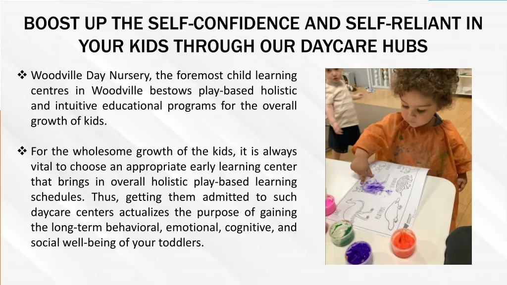 PPT - Enhance self-reliance in your kids with child learning centres in ...