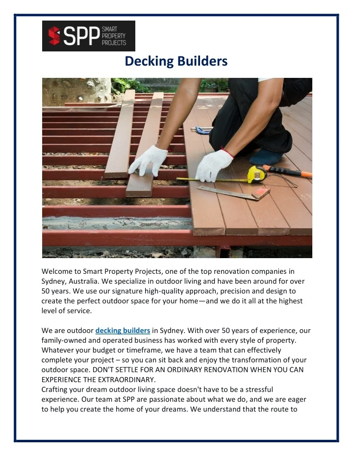 PPT - Decking builders PowerPoint Presentation, free download - ID:11221167
