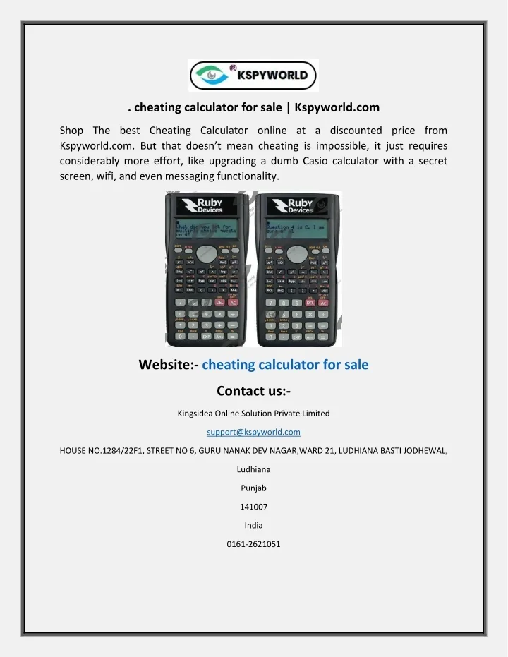 PPT - cheating calculator for sale Kspyworld PowerPoint Presentation ...