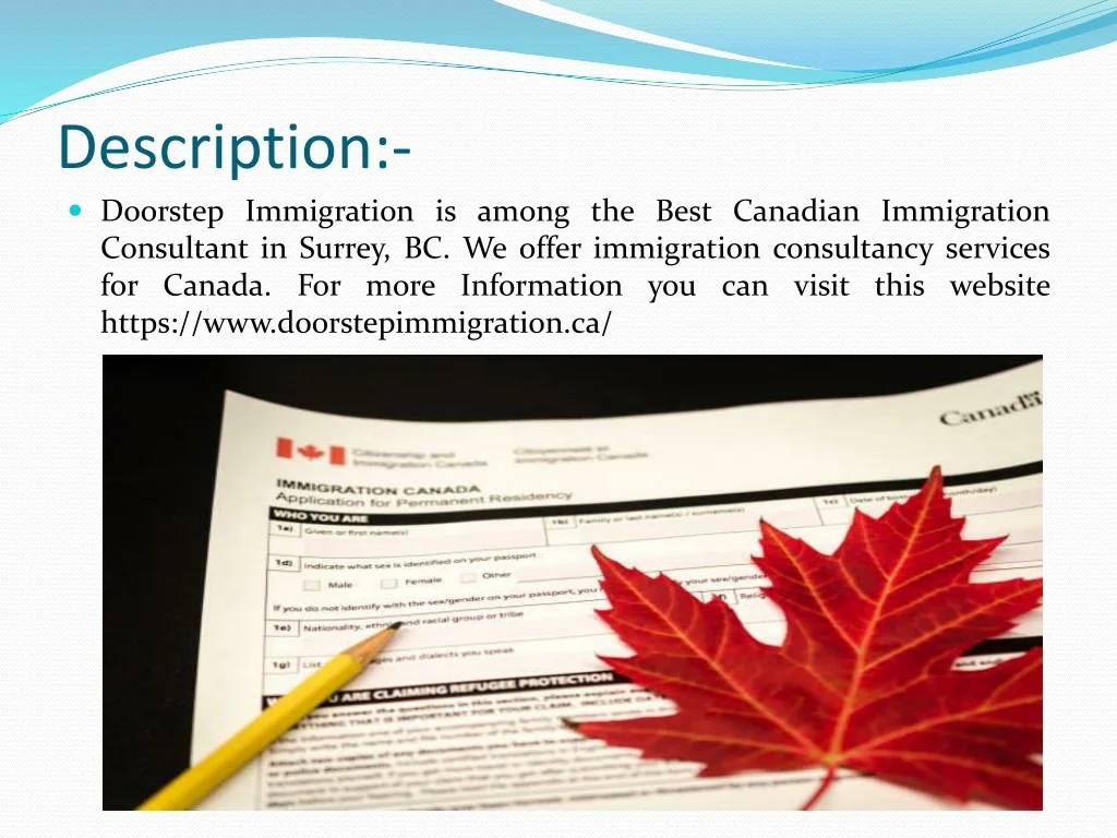 PPT - Certified Canadian Immigration Consultant | Doorstep Immigration ...