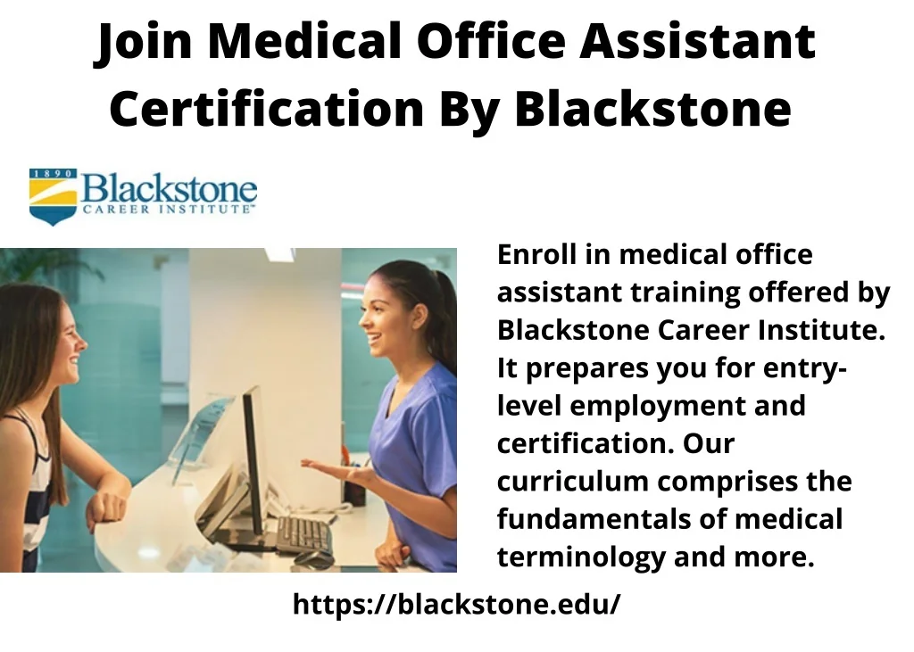 PPT - Join Medical Office Assistant Certification By Blackstone ...