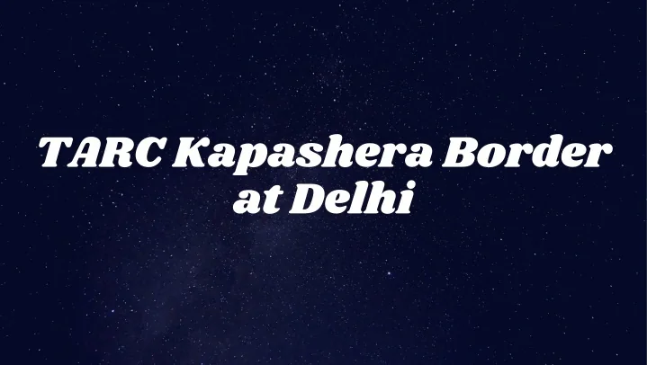 PPT - TARC Kapashera Border Delhi - Celebrate a New Lifestyle ...